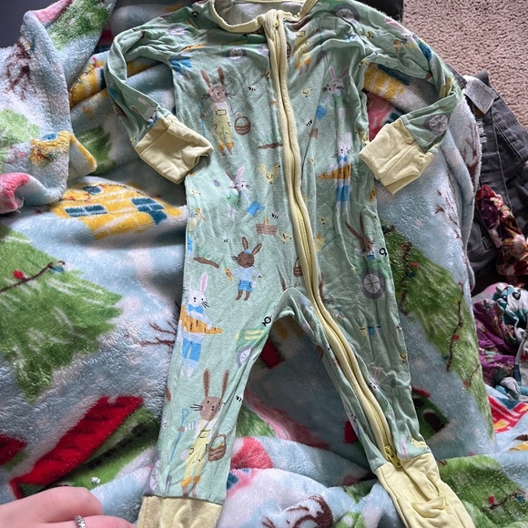 Little Sleepies | Pajamas | B 2 Little Sleepies Pistachio Bunnies Zippy ...